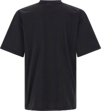 Balenciaga Graphic-Print Vintage Wash T-shirt - Black