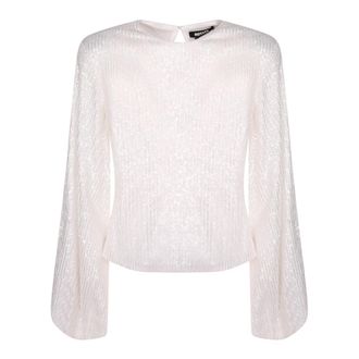 Rotate Lange &Auml;rmel. Funkelnde Pailletten - - Blouses & Shirts - Damen - Wei&szlig; - S