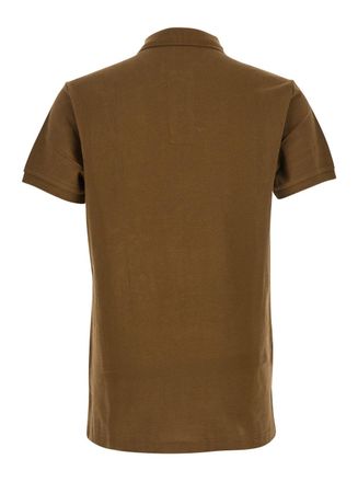 Polo Ralph Lauren Mens Polo Shirt Brown Cotton T-Shirts And Polos