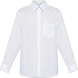 Paul Smith Homme, Chemises, Blanc, Taille: 2XL Textured Stripe Shirt