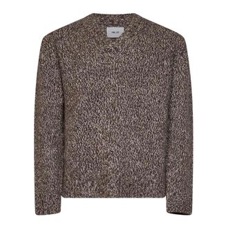 Nn.07 Flint Wollstrick V-Ausschnitt - - Knitwear - Herren - Braun - S