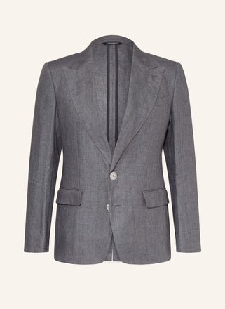 Dolce & Gabbana Anzugsakko Extra Slim Fit Aus Leinen grau