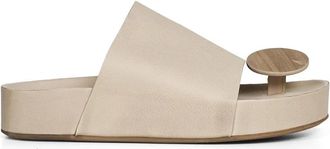 Uma Wang UMA Wang, Femme, Chaussures, Blanc, Taille: 40 EU Sandales &agrave; D&eacute;tail Rond