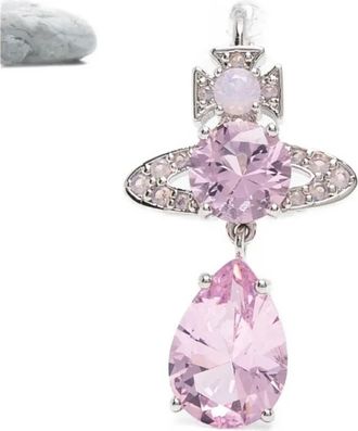 Vivienne Westwood Ohrringe - Polished Silver-Tone Drop Earrings - Gr. unisize - in Mehrfarbig - f&uuml;r Damen