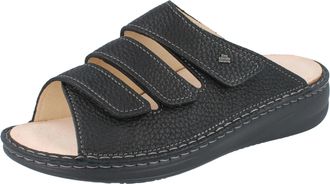 Finn Comfort Keros Herren Hausschuhe Pantolette schwarz Rabo Nubukleder