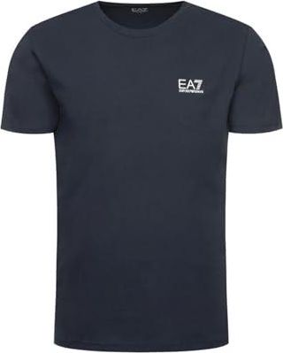 Emporio Armani EA7 pour des Hommes T-Shirt avec Logo sur la Poitrine, Bleu, XXL