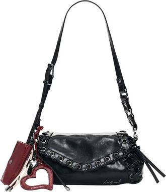 Desigual petit sac &agrave; oeillets noir
