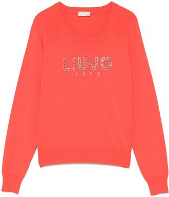 Liu Jo Pullover mit Strass - Orange