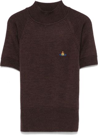 Vivienne Westwood Bea Oberteil mit Stehkragen - Braun