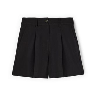 Motivi High-waisted pleated shorts - - Shorts - Damen - Schwarzk - 2XS