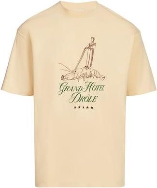 Drôle de Monsieur T-Shirt ample imprimé en coton