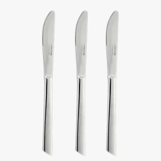Arcos Edelstahl Dessertmesser Set - 3-teilig, Monoblock, 205 mm Klinge, Serie Toscana, Ideal f&uuml;r Backen und K&uuml;che