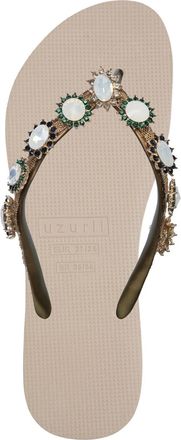 UZURII Slipper & Pantoletten - Pantoffeln Pantoffel Boo Boo - Gr. 35,5 (EU) - in Beige - f&uuml;r Damen