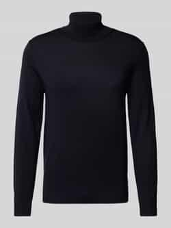 Joop Rollkragenpullover mit gerippten Abschl&uuml;ssen Modell Donte