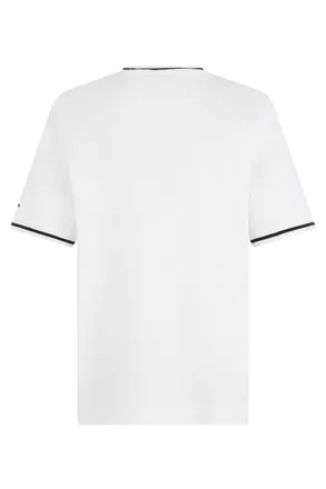 HUGO BOSS Mens Short-Sleeved Cotton T-Shirt White T-Shirts And Polos