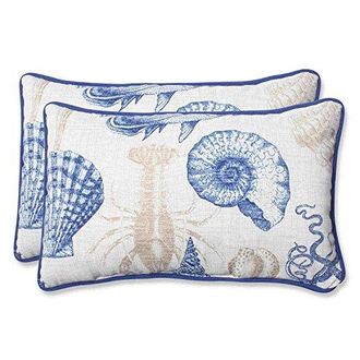 Pillow Perfect Outdoor Sea Life Marine Rechteckiges &Uuml;berwurfkissen 2er-Set