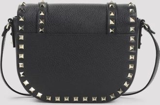 Valentino Garavani Hobo Bags - Rockstud Small Messenger Shoulder Bag - Gr. unisize - in Schwarz - für Damen