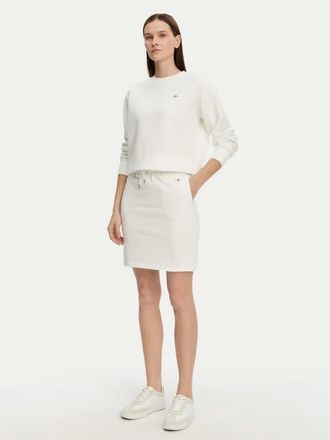 GANT Femme, Jupes, Blanc, Taille: 38 FR Shield Jersey Skirt