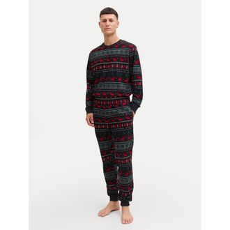 Jack & Jones Jack & Jones Pyjama Tristan 12285375 Schwarz Loose Fit