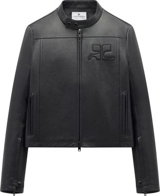 Courrèges Iconic Bikerjacke - Schwarz