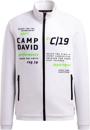 Camp David Sweatjacke mit Rei&szlig;verschlusstaschen