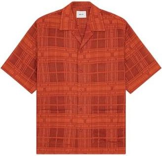 Nn.07 Chemise &agrave; carreaux et empi&egrave;cement maille