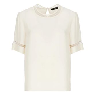 Fabiana Filippi Seidenmischungs-T-Shirt - - Tops - Damen - Wei&szlig; - S