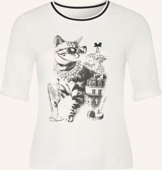 Marc Cain T-Shirt Mit Schmucksteinen weiss