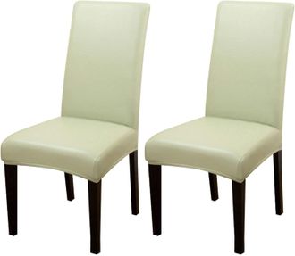 Generic wasserdichte PU-Stuhlbez&uuml;ge Set F&uuml;r Esszimmer - Langlebige Schonh&uuml;llen F&uuml;r K&uuml;che, Hotel & Restaurant, Hochzeit, Event, Bankett, Stretchhussen, Atmungs