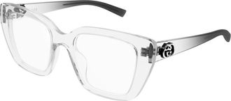 Gucci Cat Eye Brillen - - Accessories - unisex - Grau - 50 MM