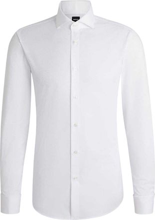 HUGO BOSS Formelles Hemd f&uuml;r Herren, Schmal, Lang&auml;rmlig (Wei&szlig;)