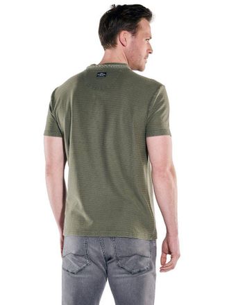 Engbers T-Shirt Herren Henley T-Shirt, Oliv