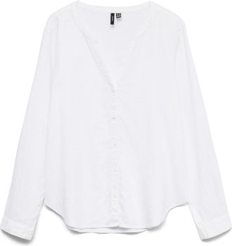 Vero Moda Vmlinn Ls V-Neck Shirt WVN Noos