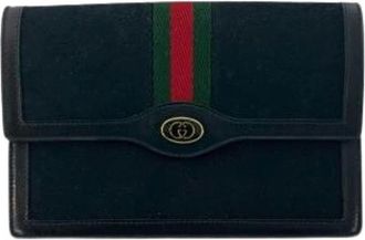 Gucci Pochette en toile Pre-owned - Femme - Pre-owned - Noir - Taille: ONE Size