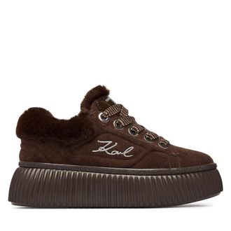 Karl Lagerfeld Sneakers KARL LAGERFELD Kreeper Lo KL42312L Dunkelbraun