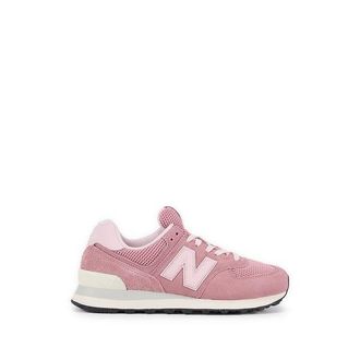 New Balance Baskets en cuir et coton m&eacute;lang&eacute;s