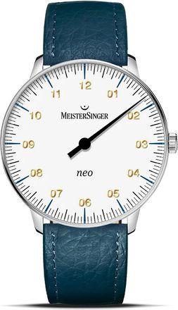 MeisterSinger Neo - Wei&szlig; mit Saphirglas, Schweizer Automatikwerk, 36mm Herrenuhr NES901G