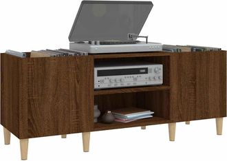 Generic Plattenschrank, Schallplattenschrank mit viel Stauraum, Plattenspieler Schrank f&uuml;r Wohnzimmer, LP Schrank, Schallplattenst&auml;nder, (121 x 38 x 48 cm)