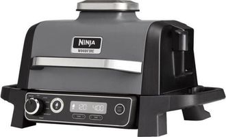 Ninja Woodfire électrique Barbecue fonction chaleur tournante noir, argent (mat) V302703