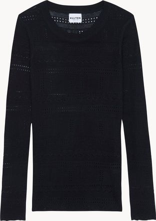 Kujten Top pointelle soie cachemire - Top Semeti Pointelle