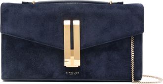 DeMellier Vancouver suede clutch bag - Blau