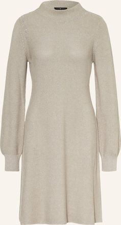 Monari Monari Strickkleid Mit Glitzergarn beige