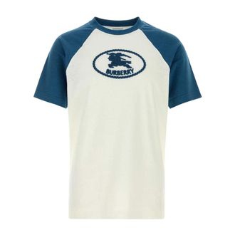 Burberry Baumwoll-T-Shirt - - Tops - Herren - Blau - XL