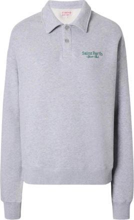 MC2 Saint Barth Femme, Sweatshirts et sweats &agrave; capuche, Gris, Taille: 40 FR Berenice SweaT-shirt