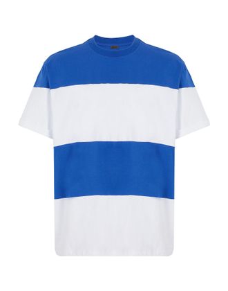 8 by YOOX ORGANIC COTTON STRIPED T-SHIRT