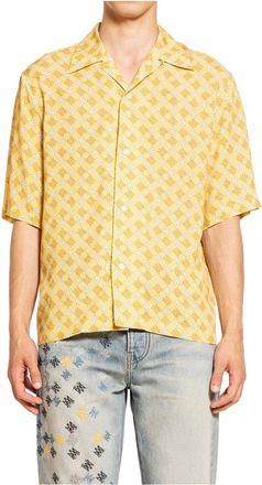 Amiri Homme, Chemises, Jaune, Taille: XL Chemise Quad Camp Imprimé Champagne