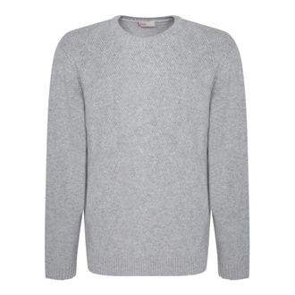 Herno Kaschmir Zopfmuster Pullover - - Knitwear - Herren - Grau - 2XL