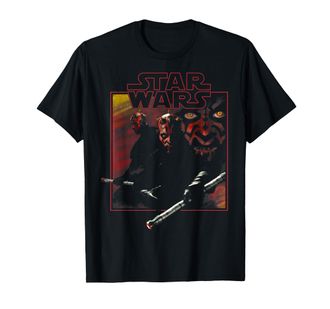 Star Wars Darth Maul Classic Movie Square Portrait T-Shirt