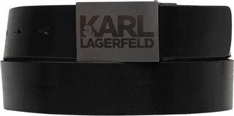 Karl Lagerfeld Homme, Accessoires, Noir, Taille: 85 CM Ceinture en cuir