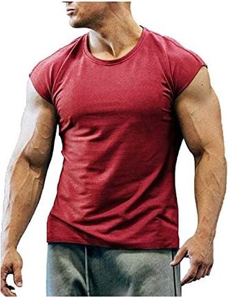 Generic D&eacute;bardeur de sport extensible pour homme - Couleur unie - Classique - &Eacute;l&eacute;gant - L&eacute;ger - Coupe ajust&eacute;e - Respirant - Pour le sport, le bodybuilding en 